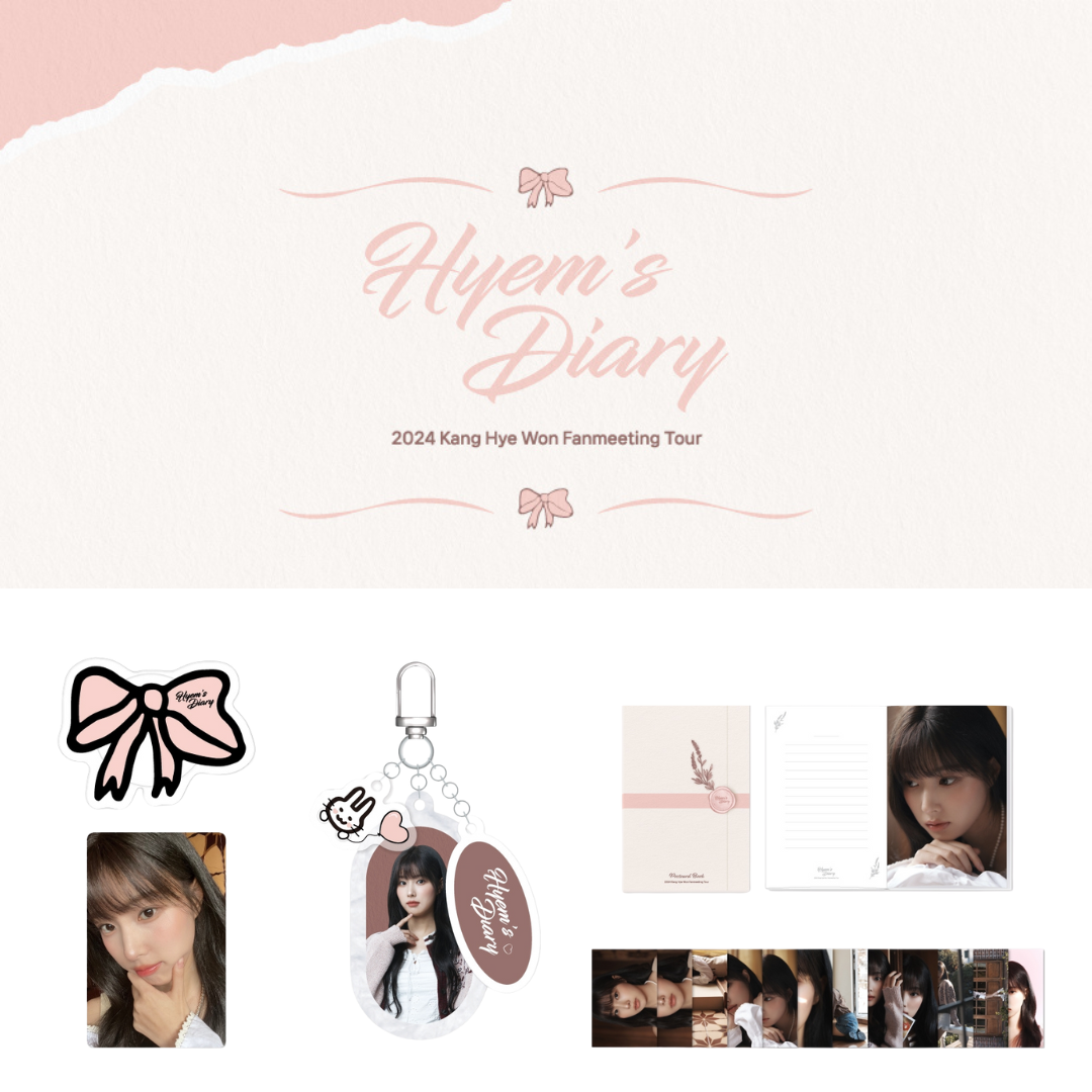 Kang Hyewon - "Hyem's Diary" Official MD (Grip Tok, Keyring, Postcard – HALLYUSUPERSTORE