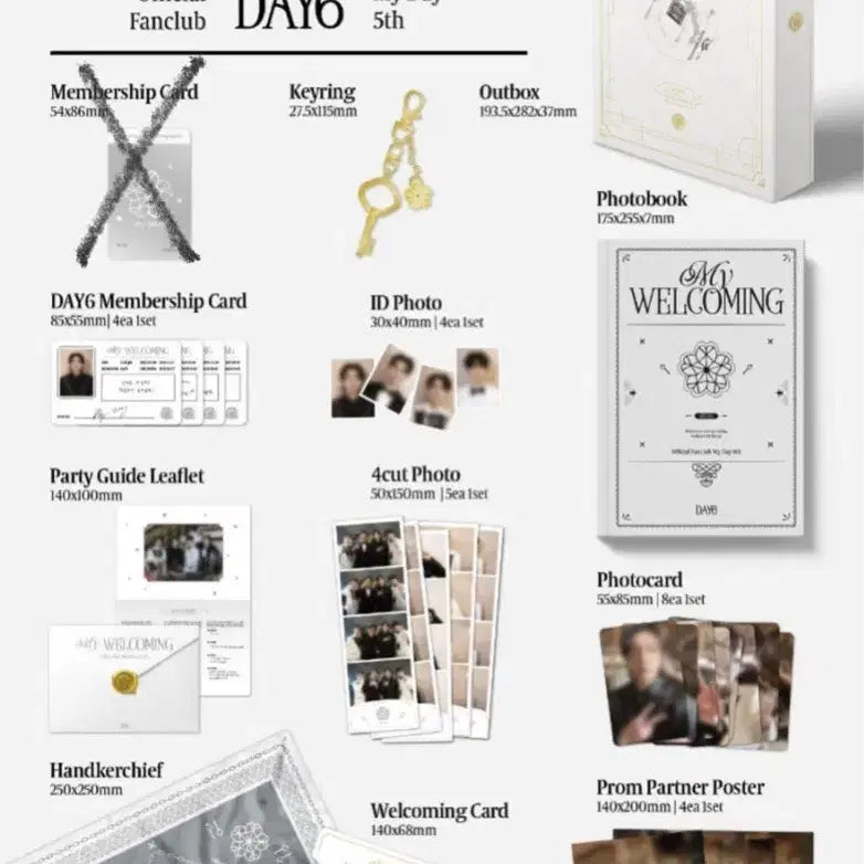 [BUNJANG] DAY6 My Day 5th Generation Membership Kit Bulk/ 데이식스 마이데이 5기 ...