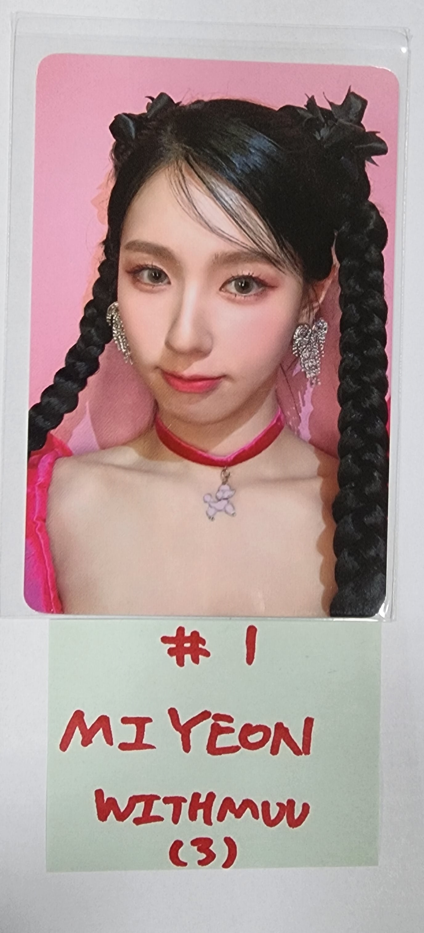 (g) I-DLE "I Feel" - Withmuu Fansign Event Photocard - – HALLYUSUPERSTORE