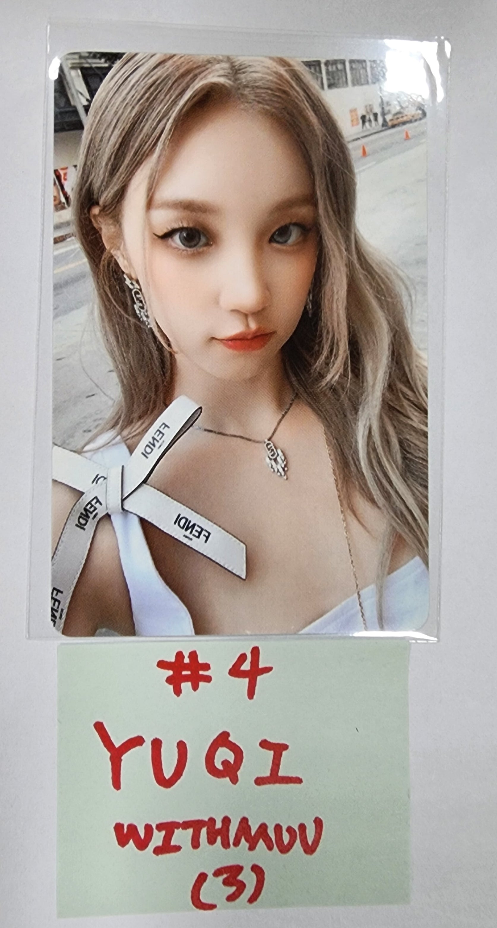 (g) I-DLE "I Feel" - Withmuu Fansign Event Photocard - – HALLYUSUPERSTORE