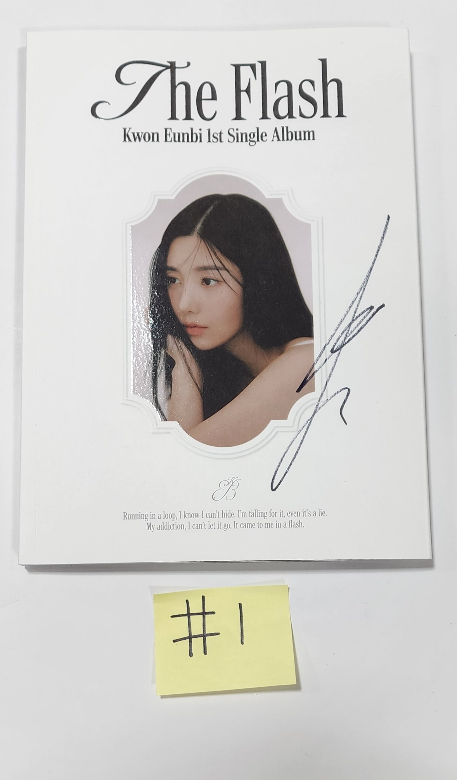 Kwon Eunbi 1st single "The Flash" - Hand Autographed(Signed) Promo ...