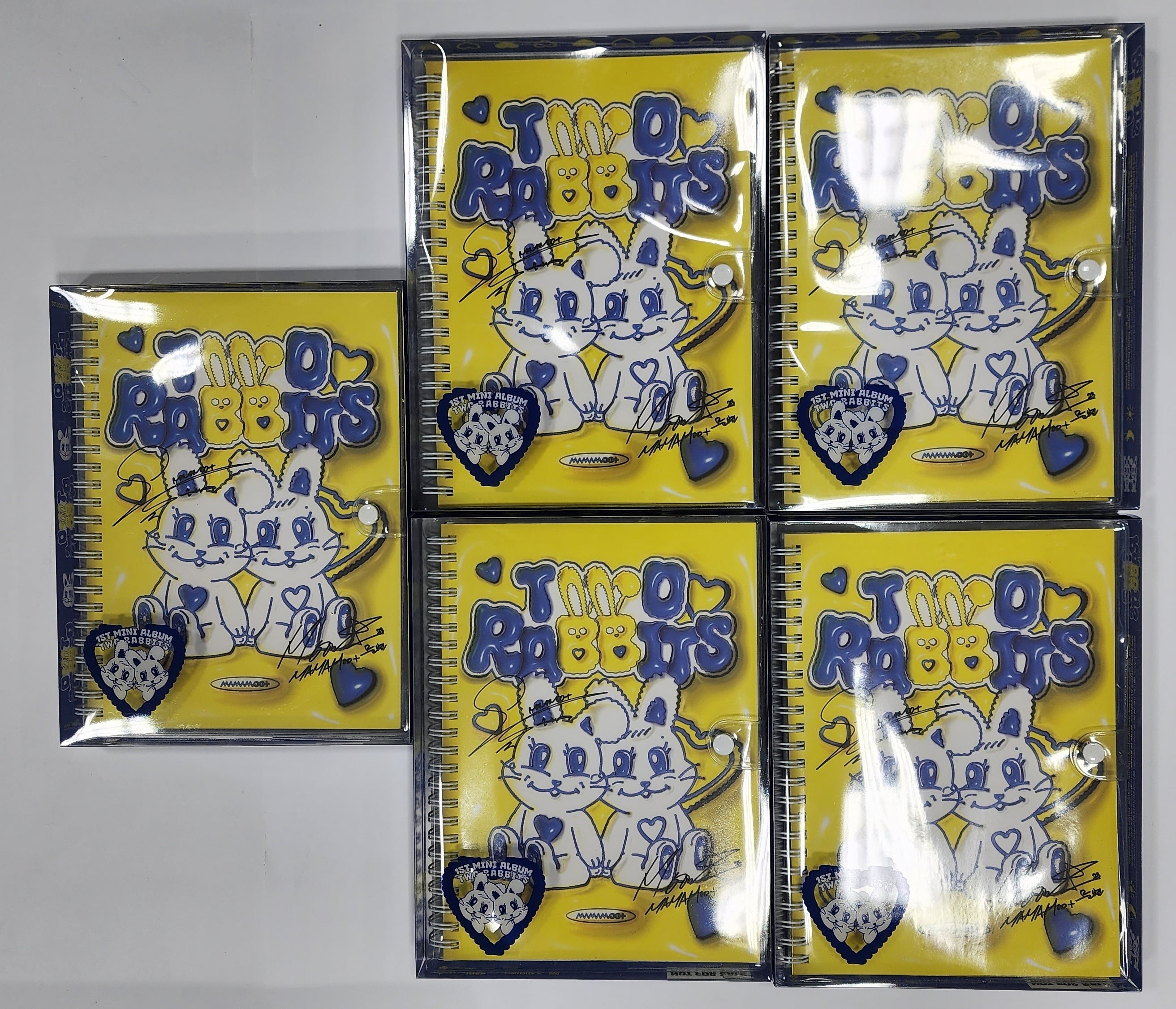 Mamamoo+ "Two Rabbits" - Autographed(Printed Signed) Promo Album ...