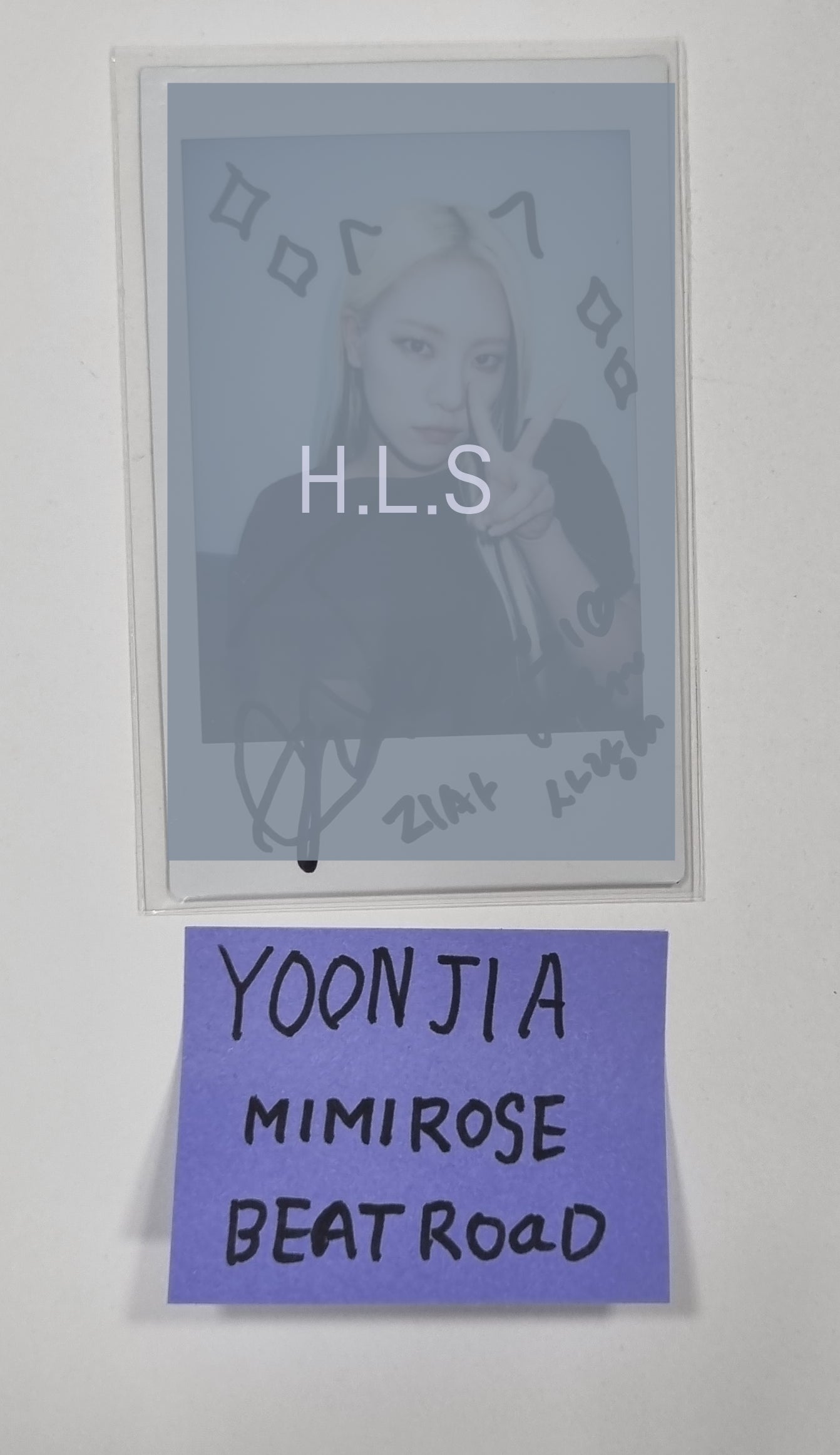YOON JIA (Of Mimiirose) "LIVE" - Hand Autographed(Signed) Polaroid ...