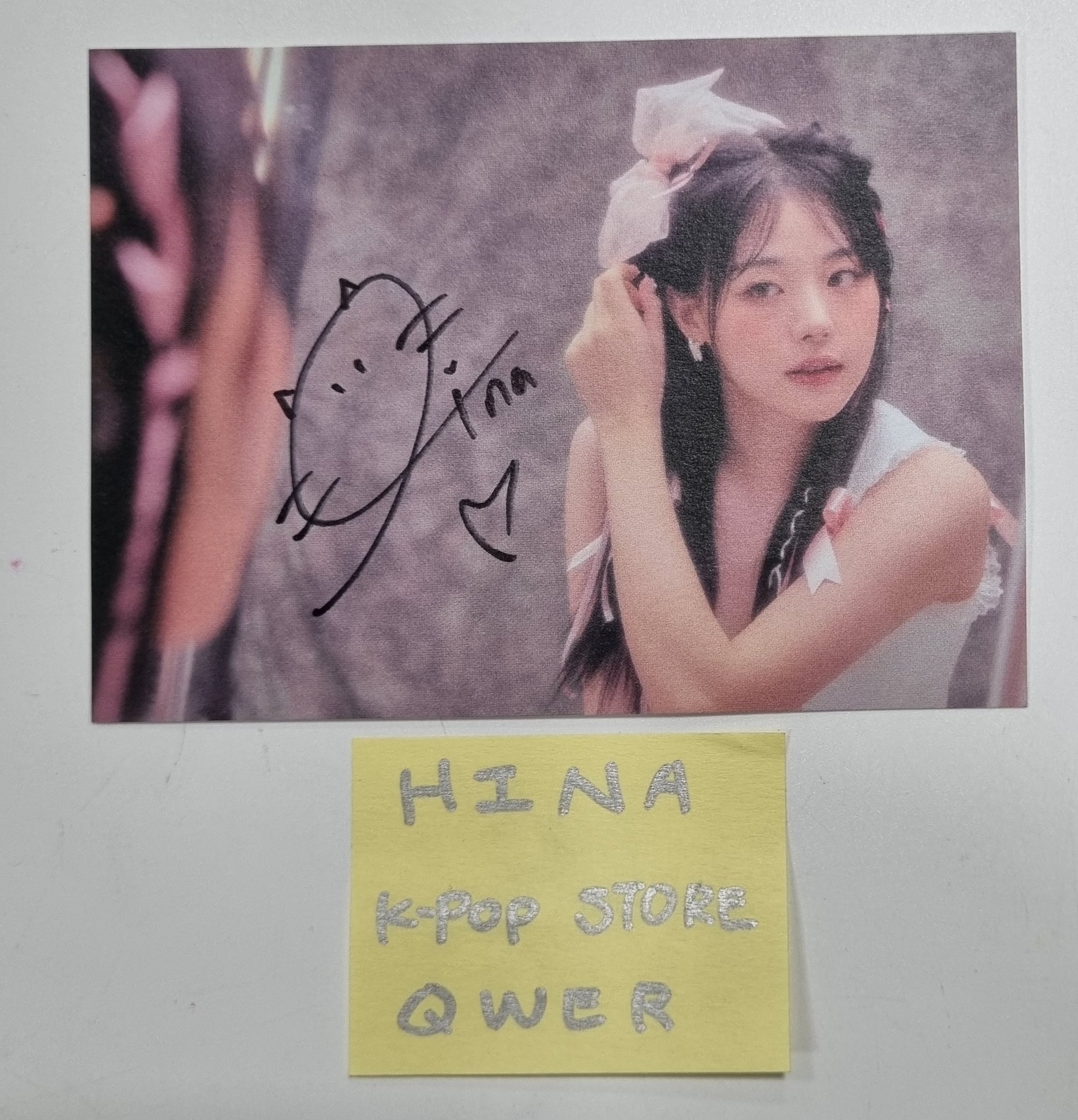 HINA (Of QWER) "Harmony from Discord" - Hand Autographed(Signed) Photo ...