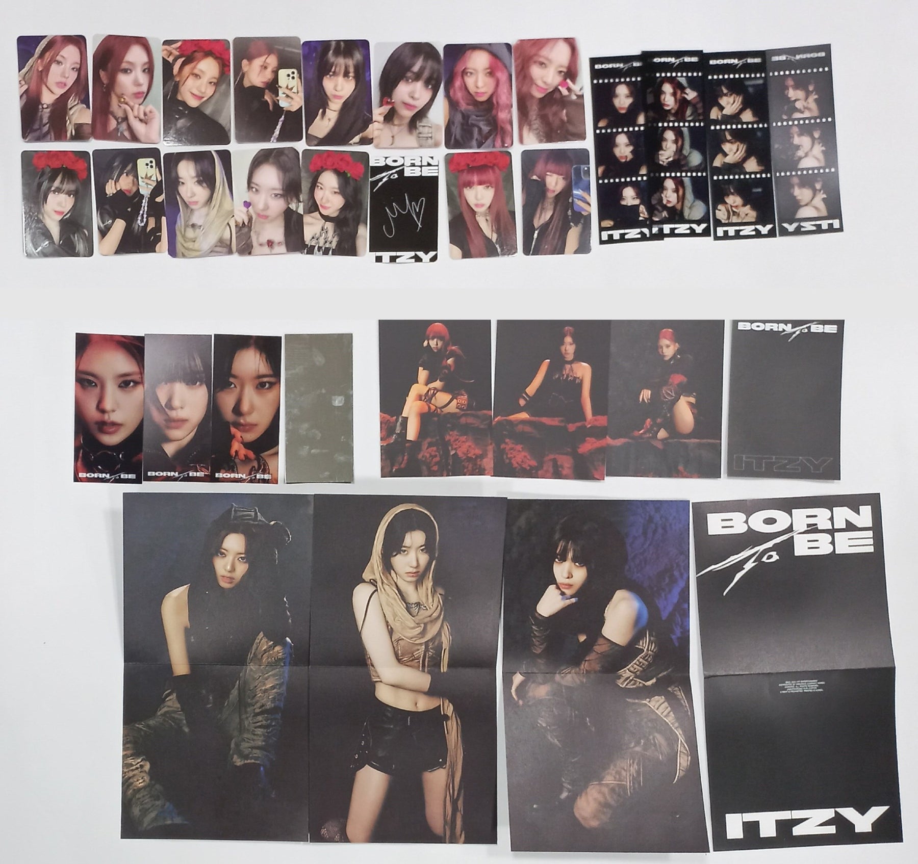 ITZY "BORN TO BE" - Official Photocard, mood film, postcard, mini ...