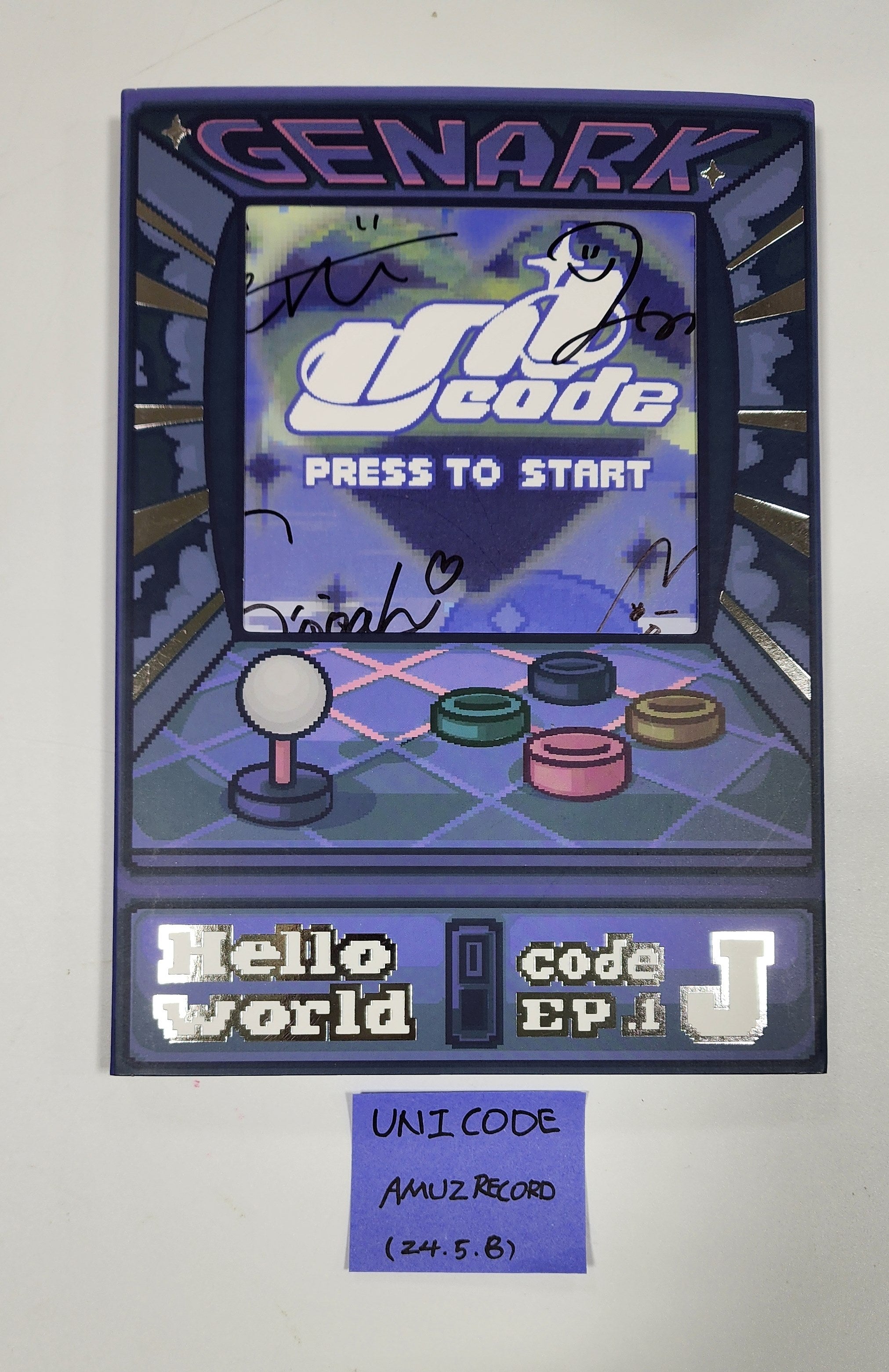 UNICODE "Hello World : Code J" - Hand Autographed(Signed) Album ...