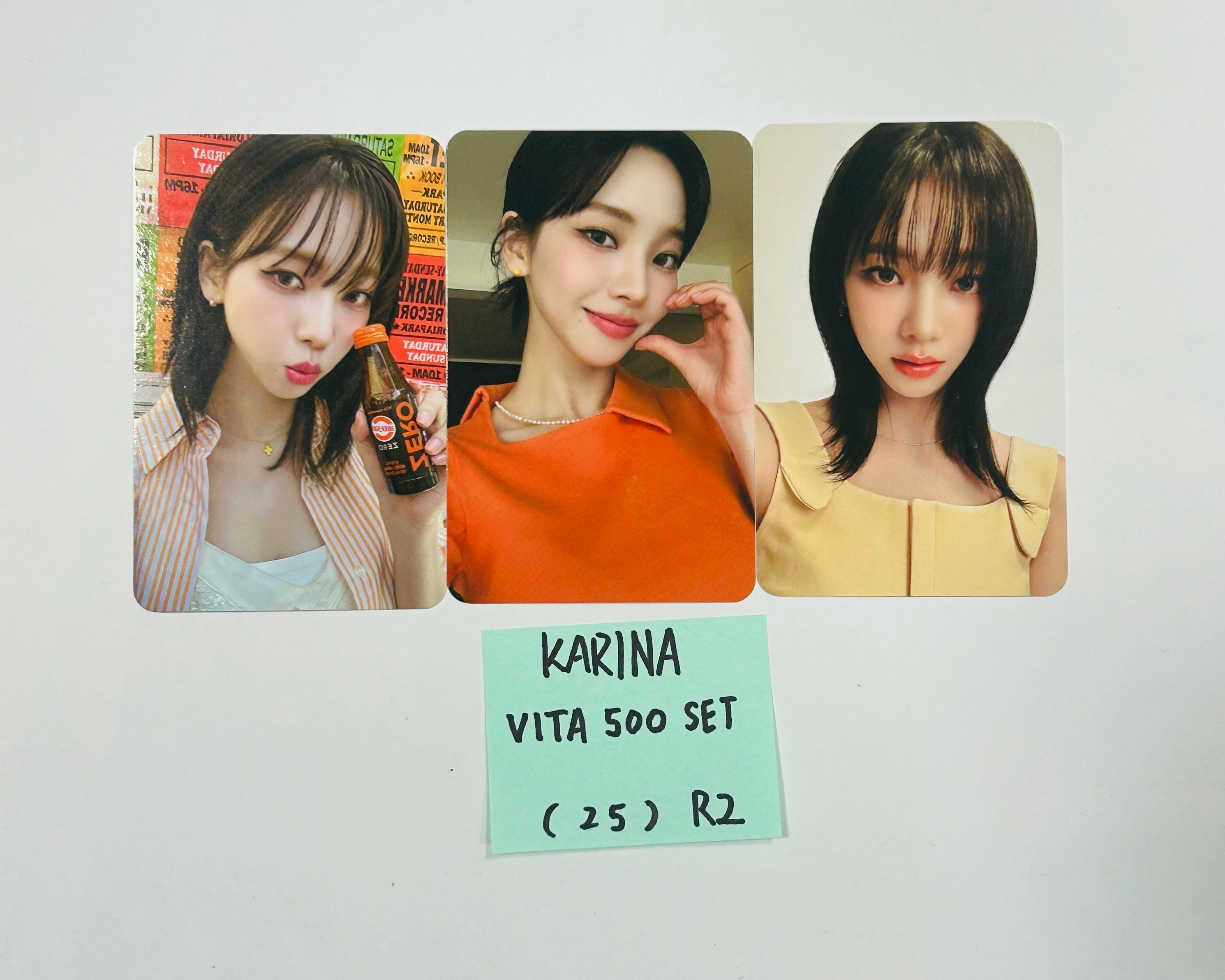 Karina (Of Aespa) X VITA 500 - Pre-Order Benefit Photocards Set (3EA) – HALLYUSUPERSTORE