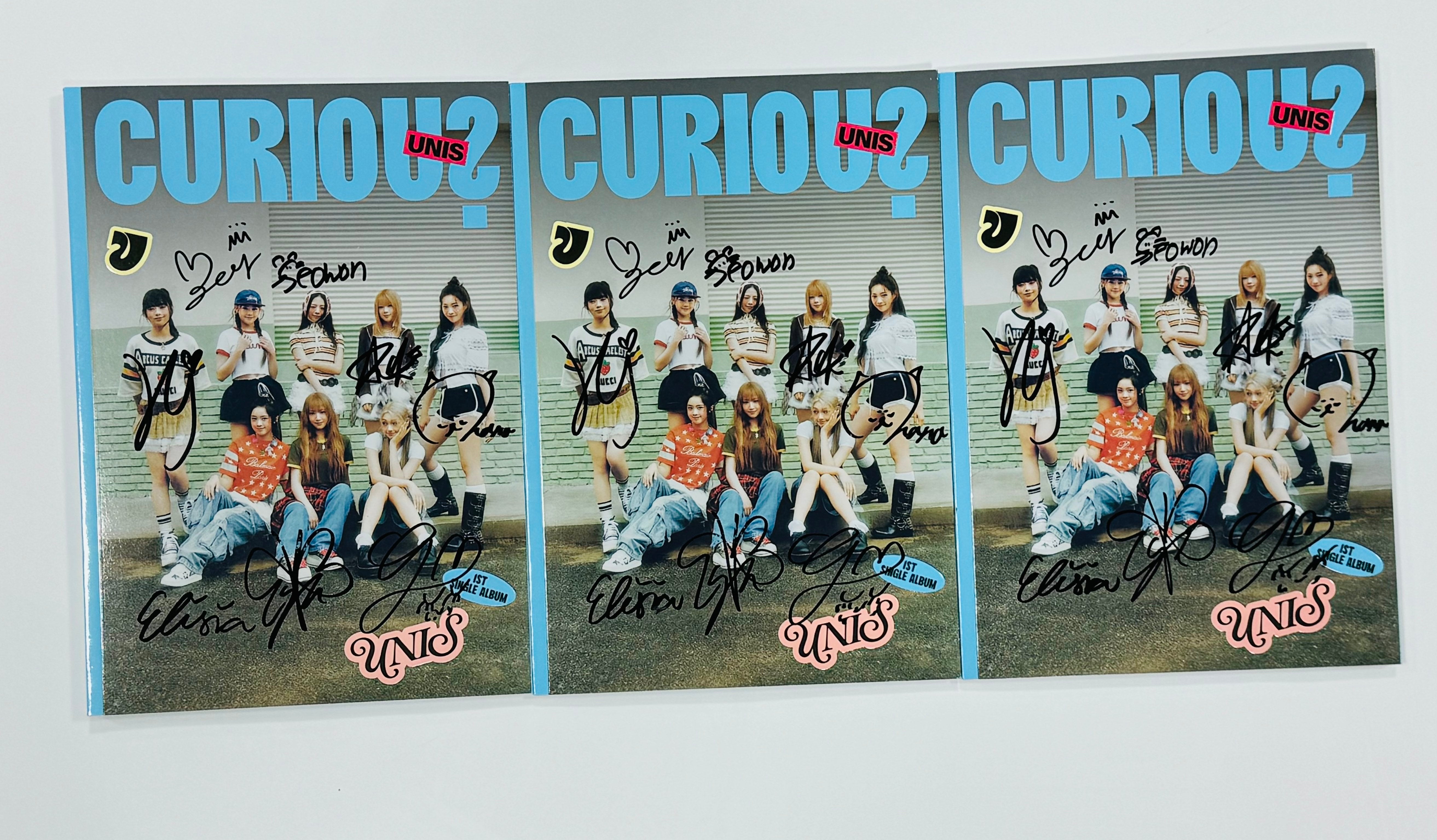 UNIS 'CURIOUS' - Hand Autographed(Signed) Promo Album [24.8.12 ...