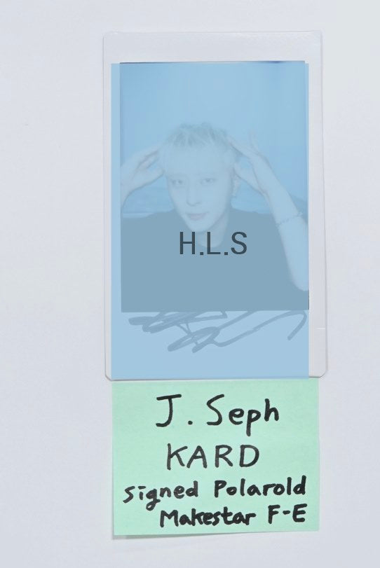 J.Seph (Of KARD) "Where To Now?" - Hand Autographed(Signed) Polaroid ...