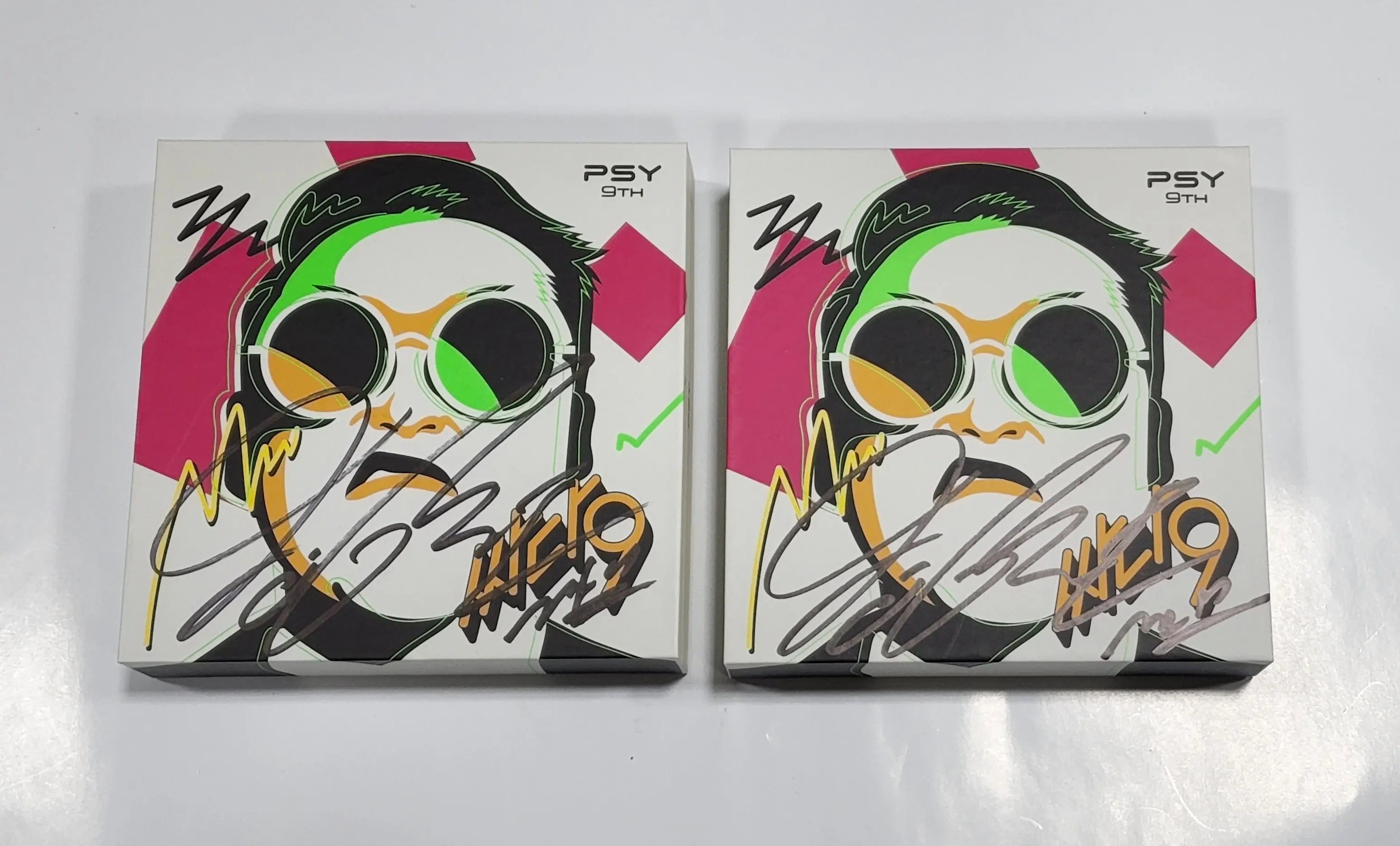 PSY "SSADA9" 9th Album - Hand Autographed(Signed) Promo Album ...