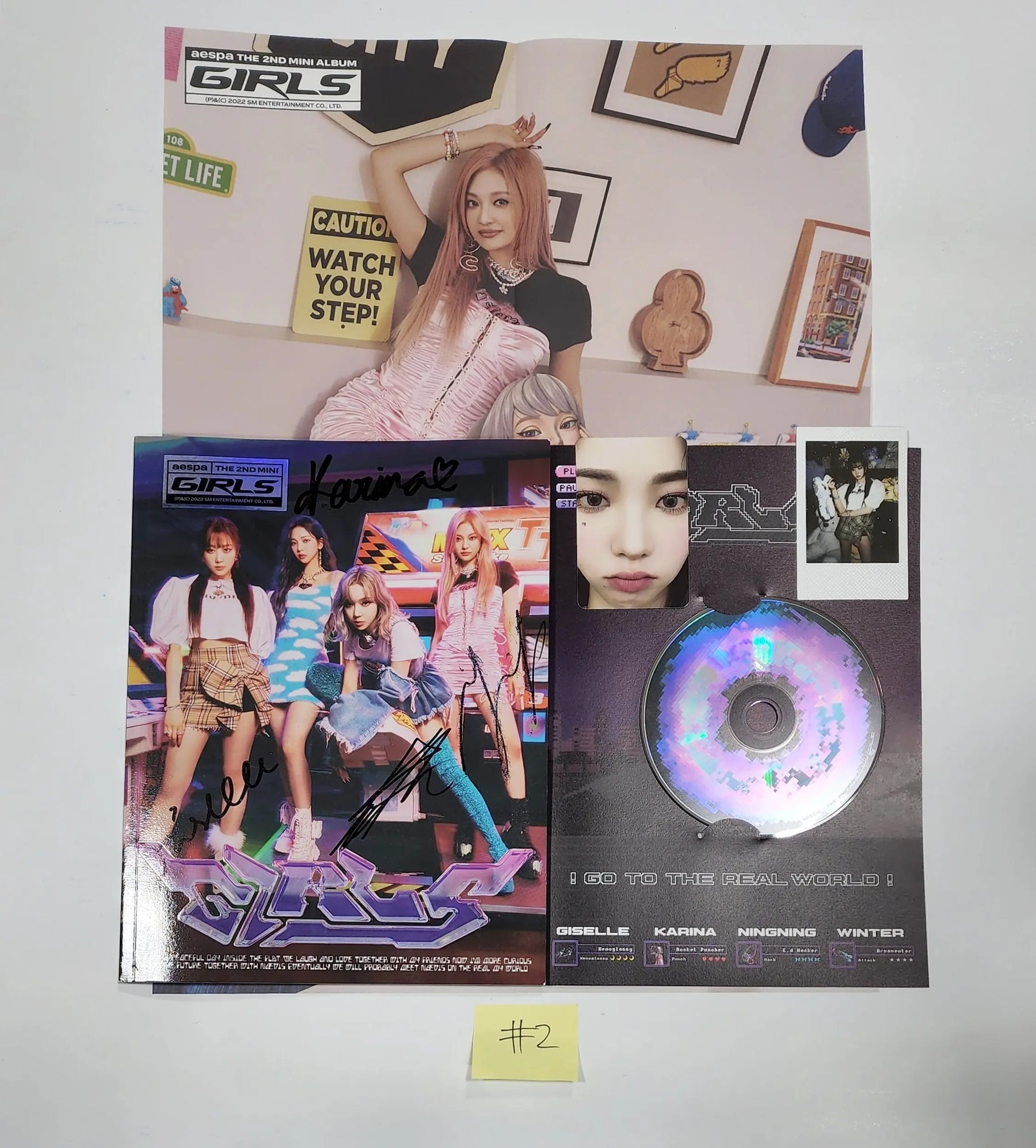 Aespa "Girls" - Hand Autographed(Signed) Promo Album - Must Read ...