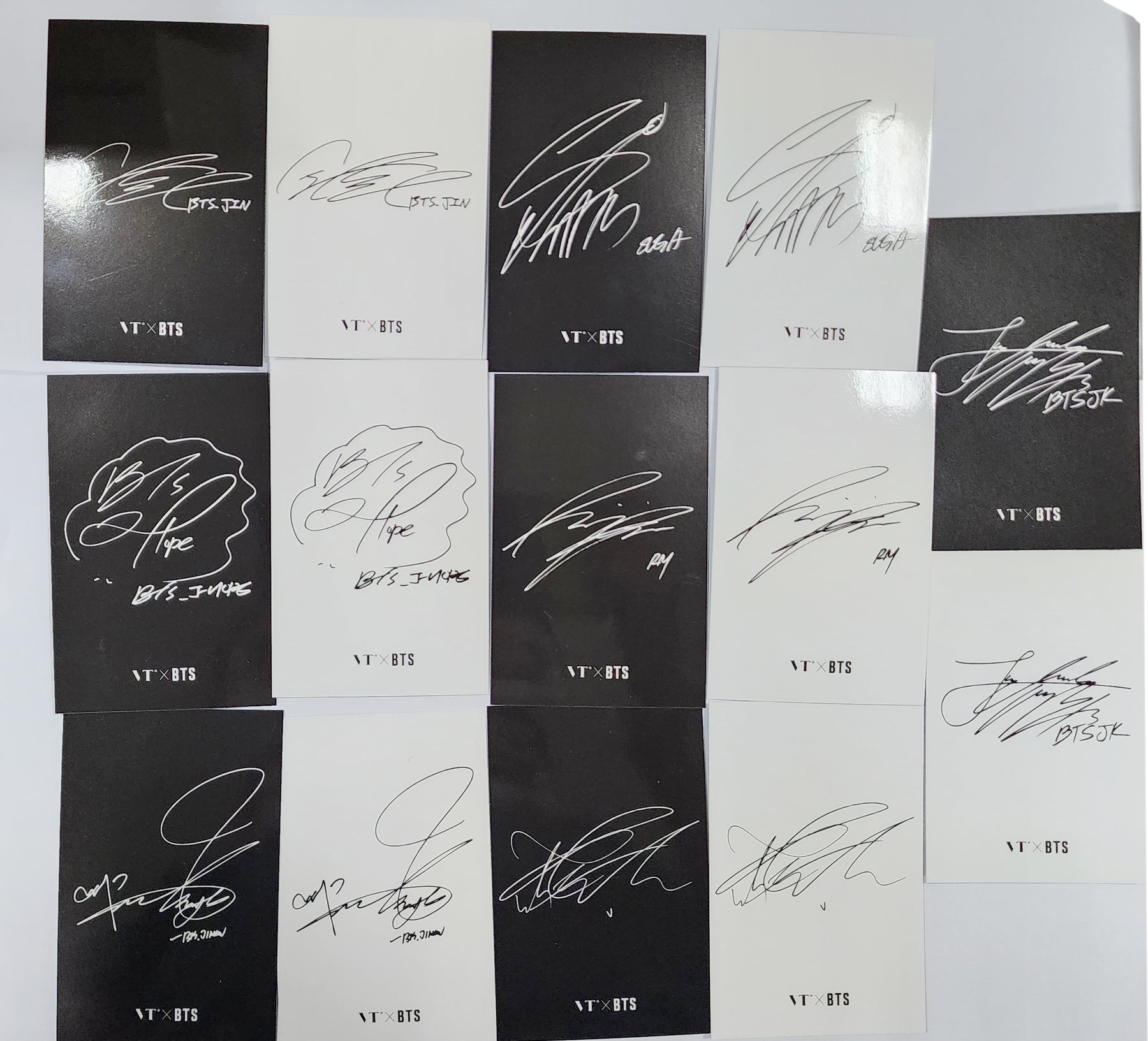 BTS X VT Event Autographed Photocard - HALLYUSUPERSTORE