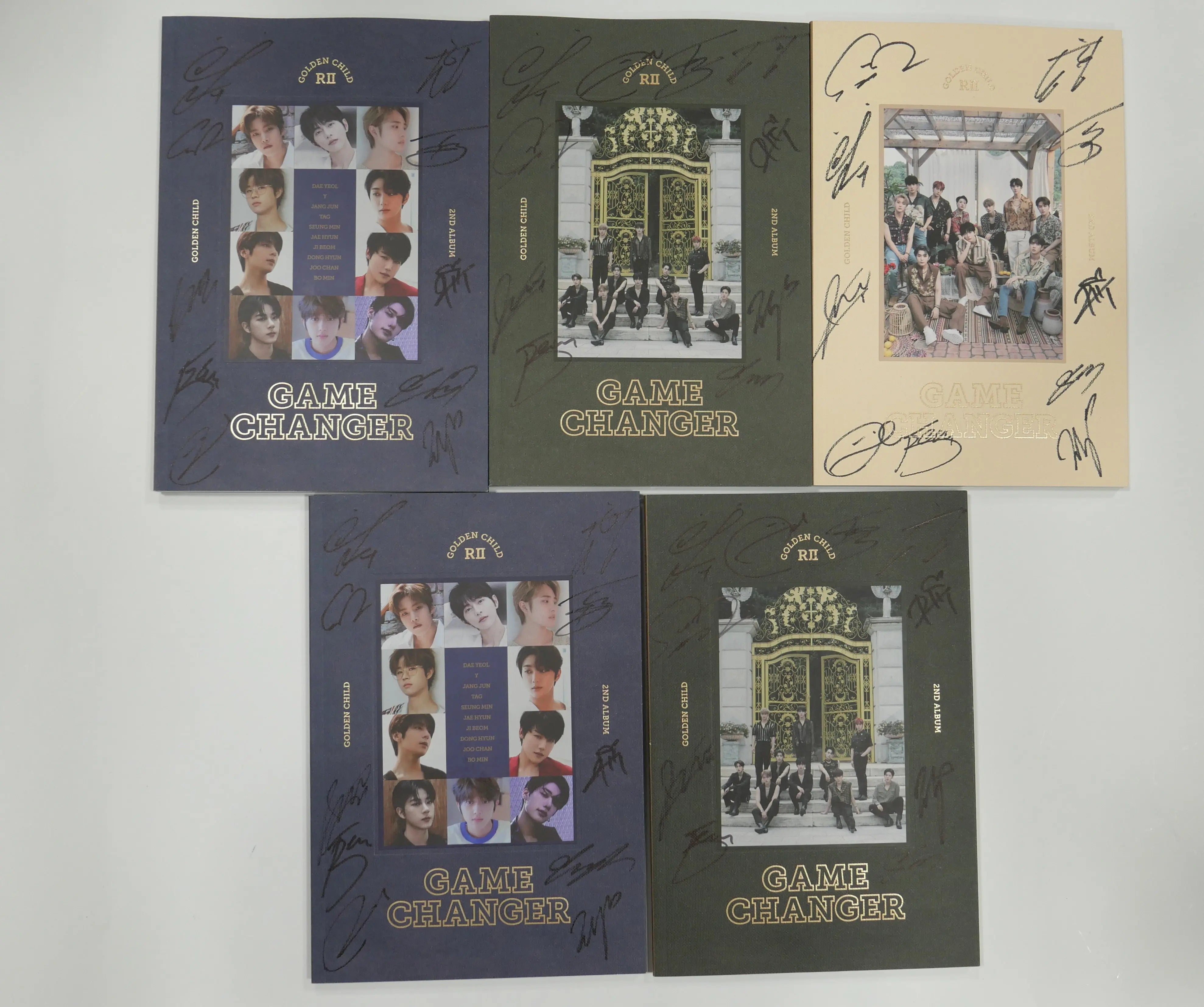 GOLDEN CHILD "GAME" Vol. 2 - Hand Autographed(Signed) Promo Album ...