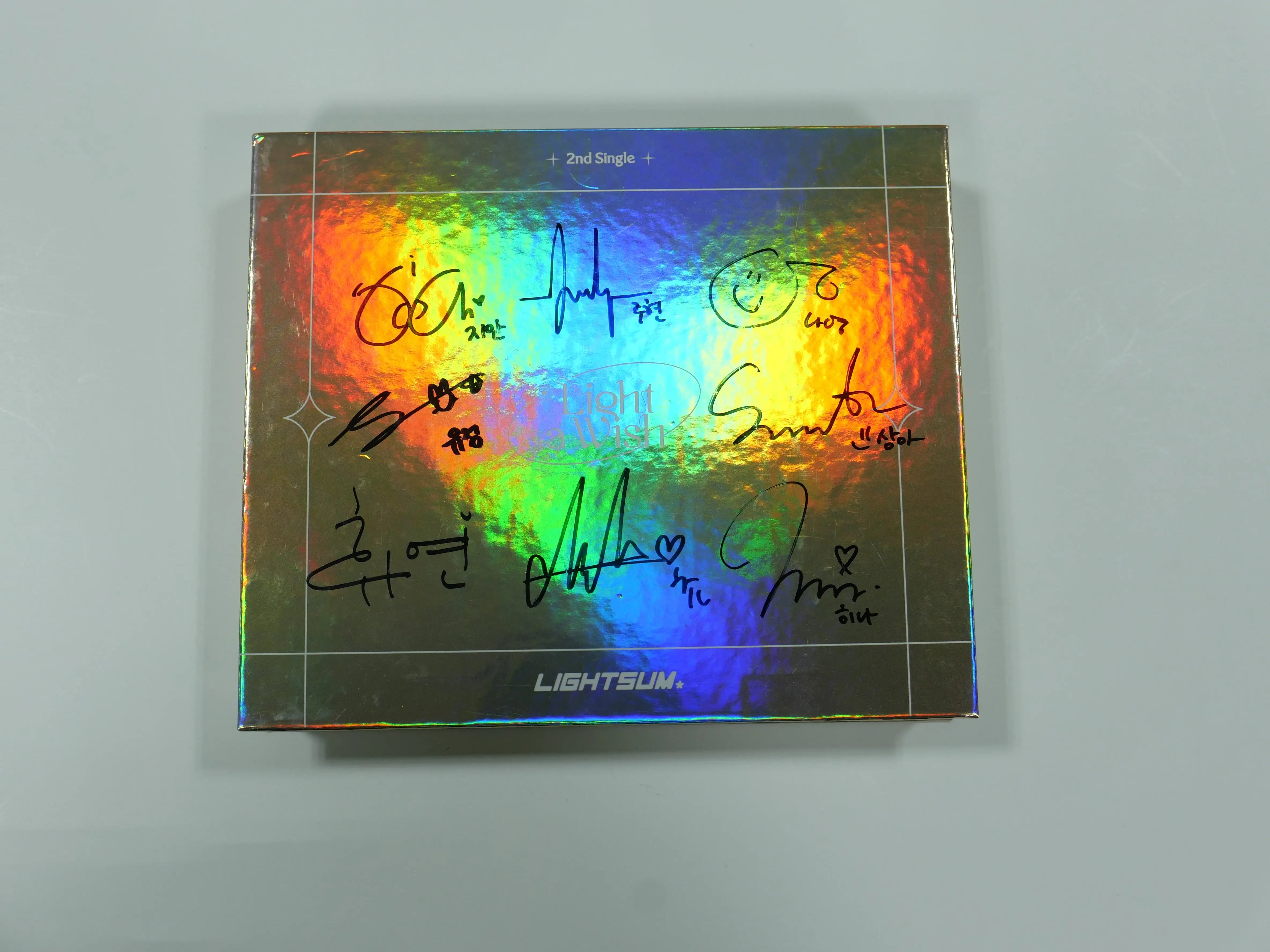 Lightsum 'Light a Wish' 2nd -Hand Autographed(Singed) Album ...