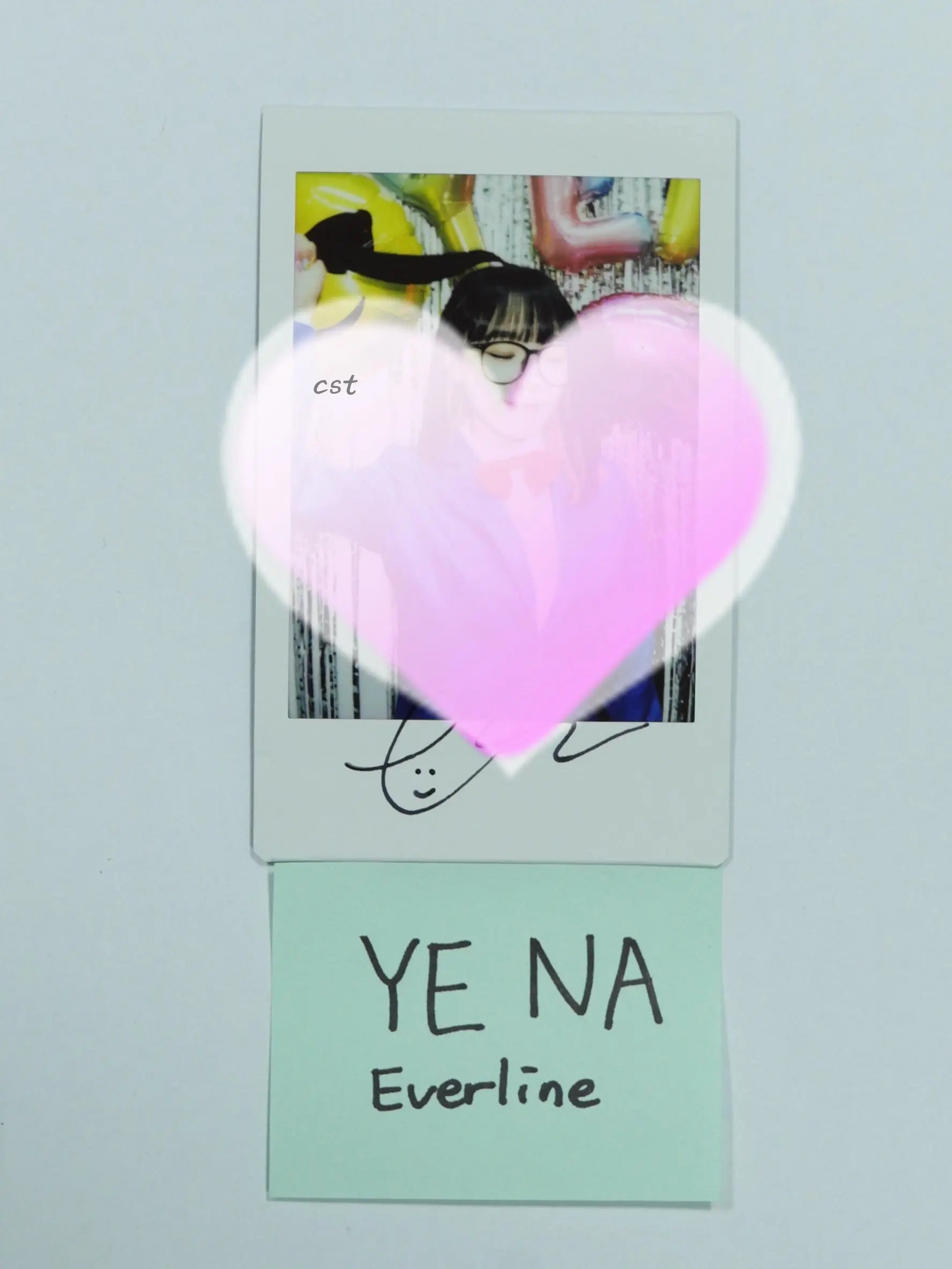 YENA "ˣ‿ˣ (SMiLEY)" - Hand Autogrpahed(Signed) Polaroid ...