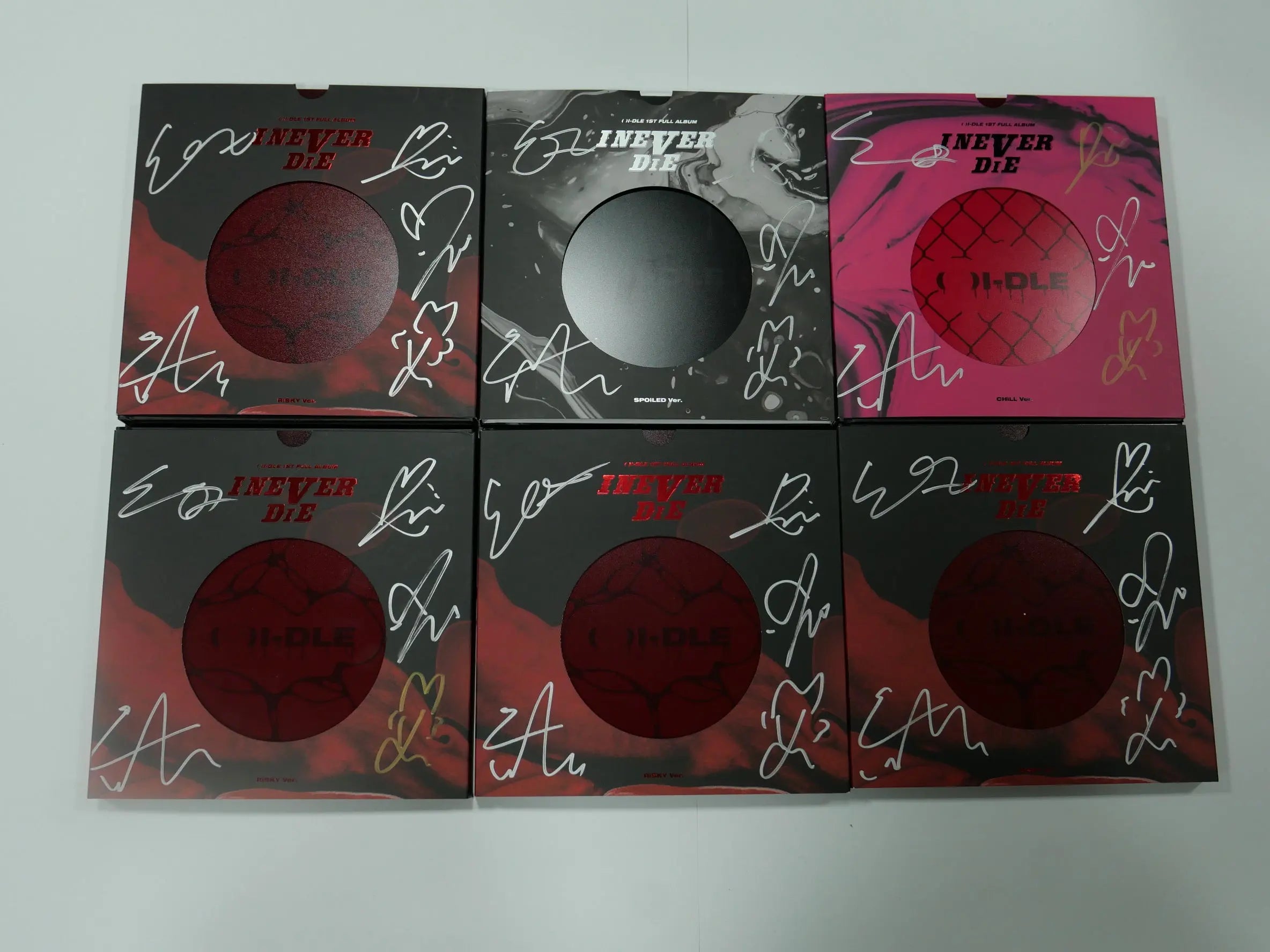 (g) I-DLE "I NEVER DIE" - Hand Autographed(Signed) Promo Album ...